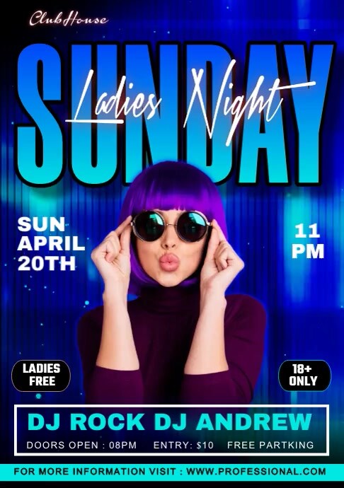 ladies night party poster Templat | PosterMyWall