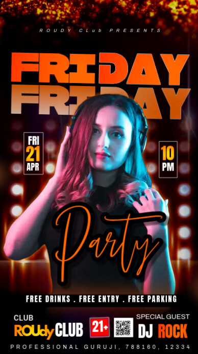 ladies night party poster Template | PosterMyWall