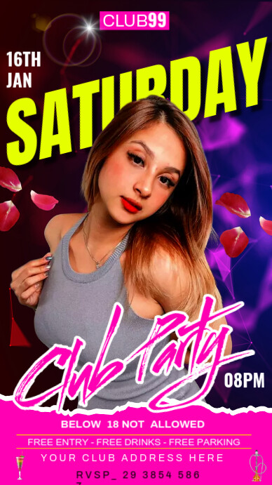 Modèle ladies night party poster | PosterMyWall