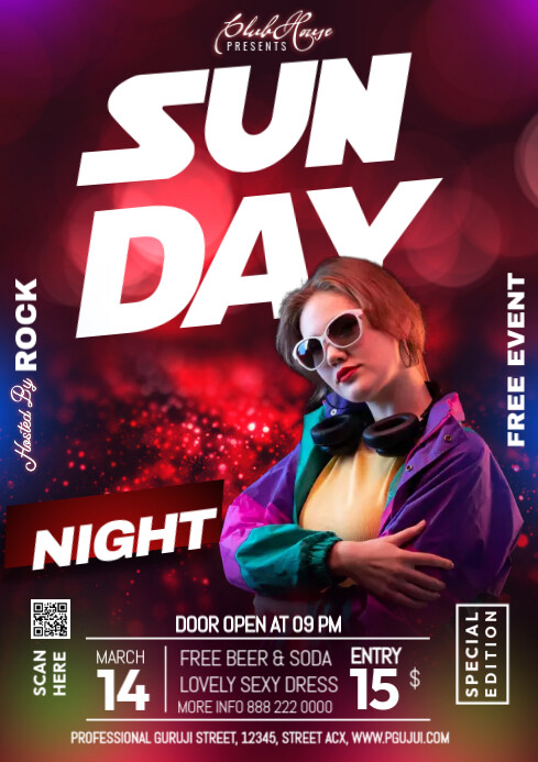 Modèle ladies night party poster | PosterMyWall