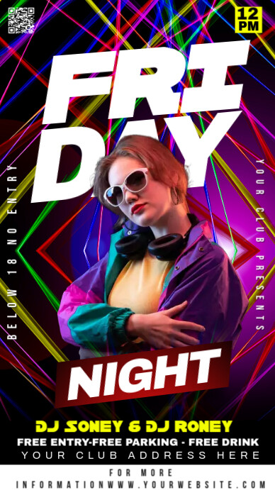 Modèle ladies night party poster | PosterMyWall