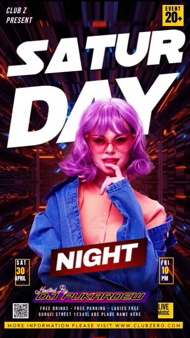 Modèle ladies night party poster | PosterMyWall