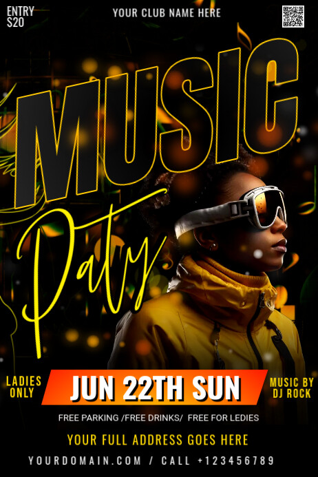 ladies night party poster Template | PosterMyWall