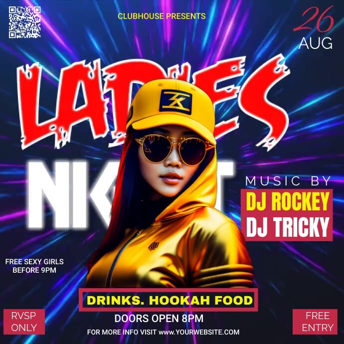 Ladies Night Partysexy Ladies Night Party Template Postermywall
