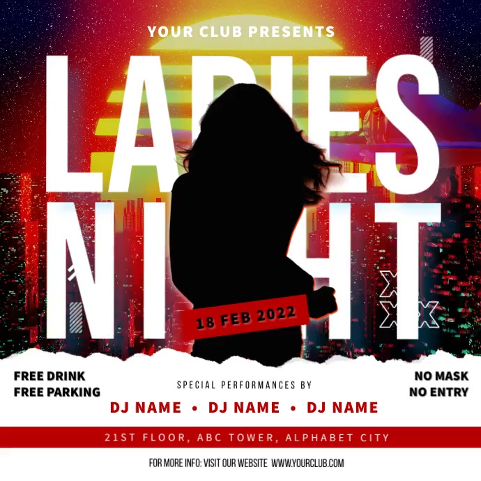 Ladies Night Party Template | PosterMyWall