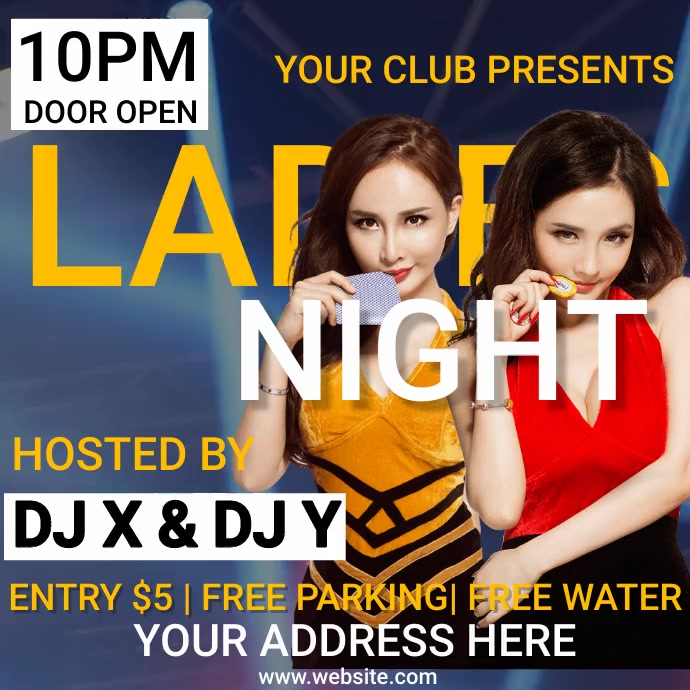 Ladies night party template | PosterMyWall
