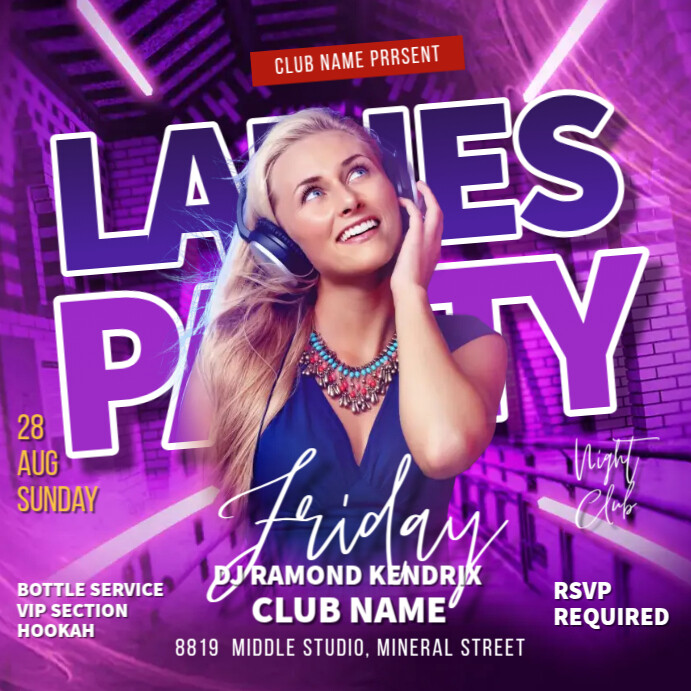 Ladies Night Party Template | PosterMyWall