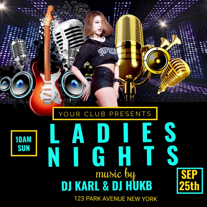 Ladies night party template | PosterMyWall