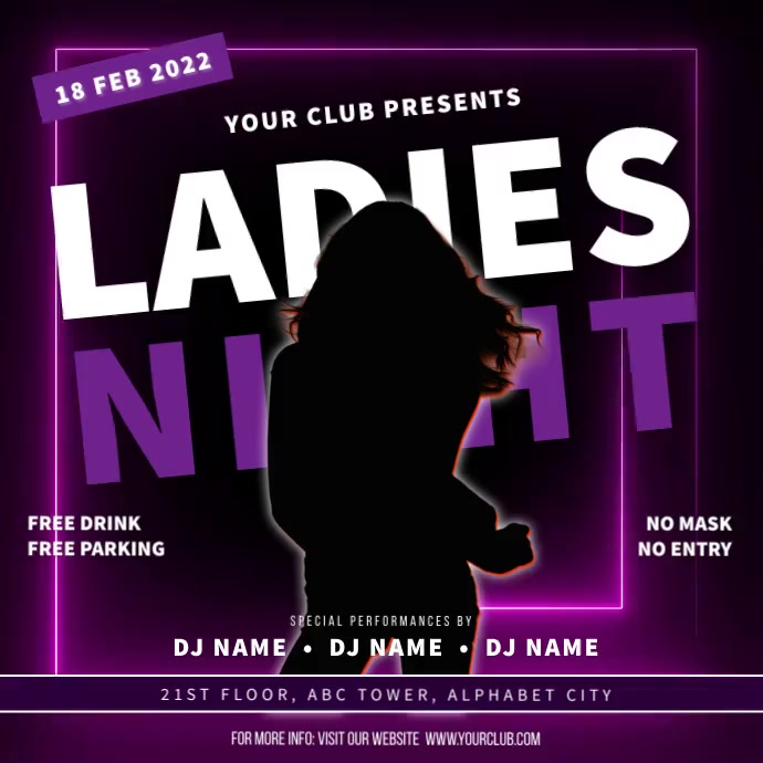 Ladies Night Party Template | PosterMyWall