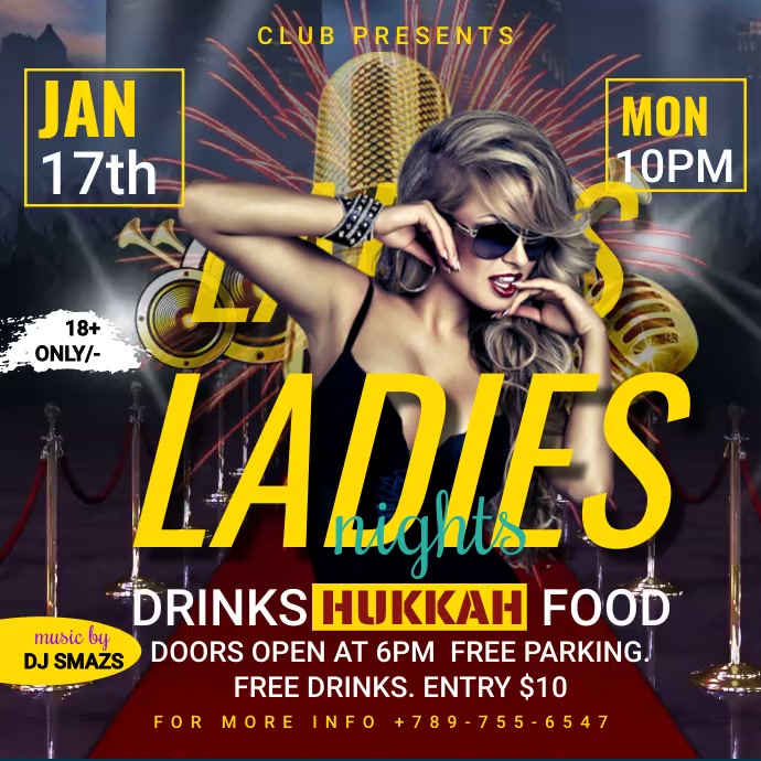 Ladies night party template | PosterMyWall