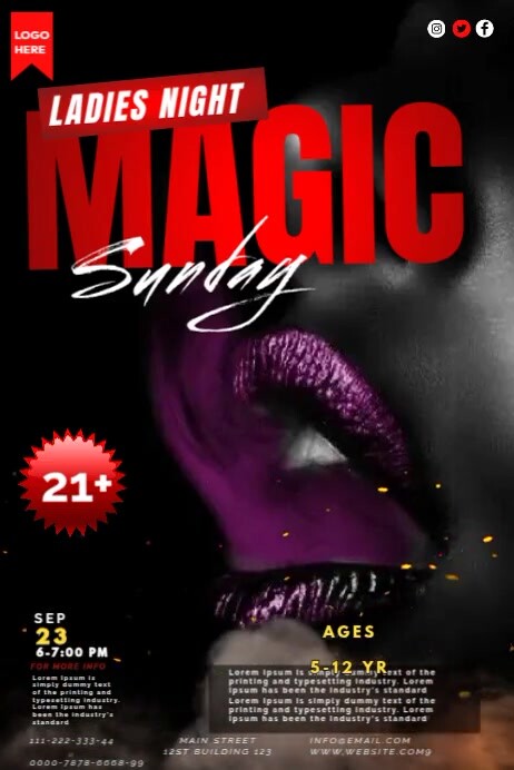 Ladies Night Party Video Ads Templat | PosterMyWall