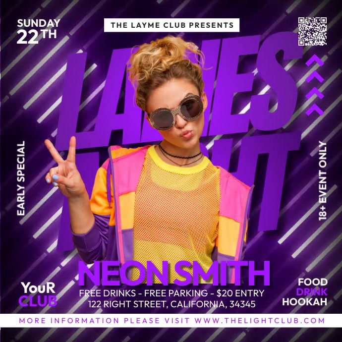 Ladies Night Party Video Ads Template | PosterMyWall