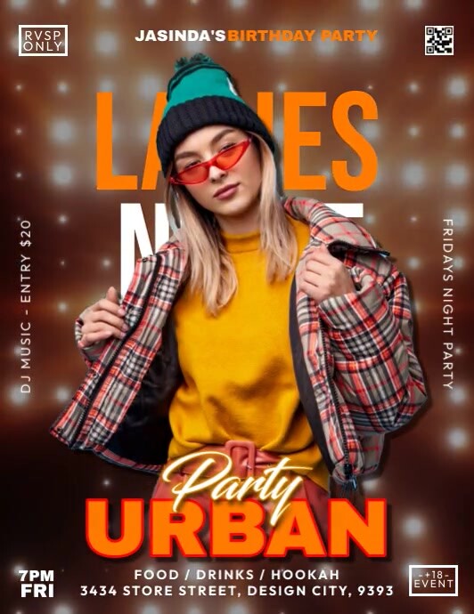 Ladies Night Party Video Ads Template | PosterMyWall