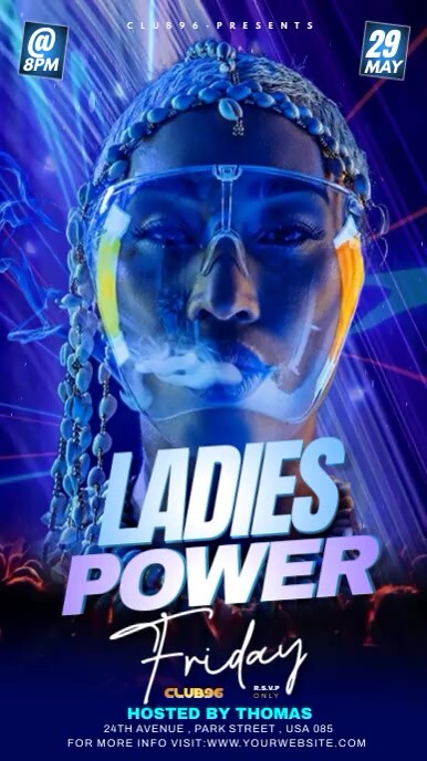 Plantilla de ladies night party video ads flyer | PosterMyWall