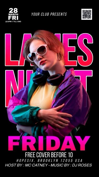 Modèle Ladies Night Party Video | PosterMyWall