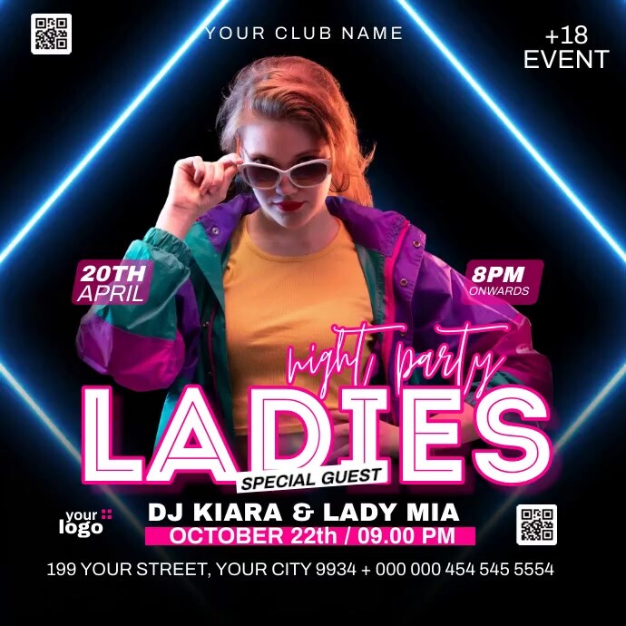 Modèle Ladies Night Party Video | PosterMyWall