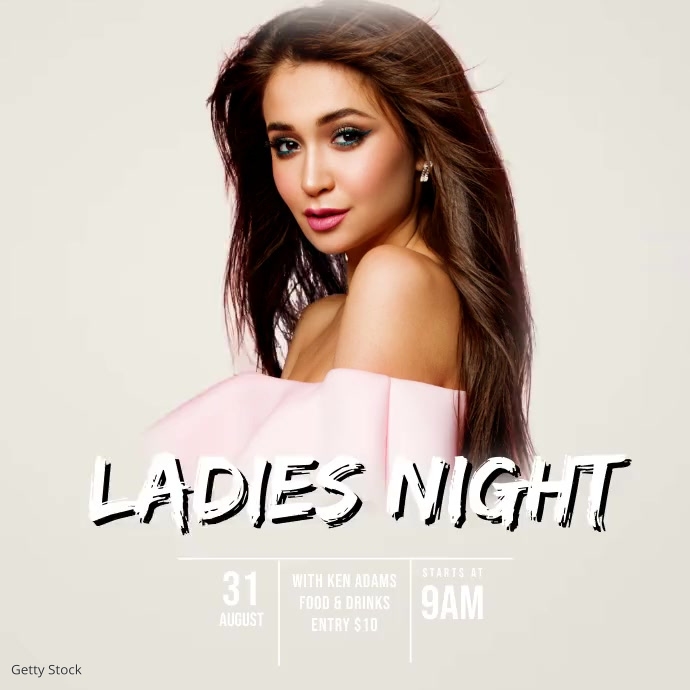 Ladies night Party Video Template (2) | PosterMyWall