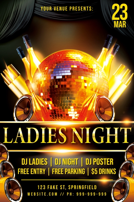 Ladies Night PosteR Template | PosterMyWall