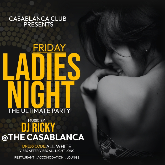 Ladies night poster Template | PosterMyWall