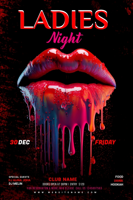 Ladies Night Poster Template | PosterMyWall