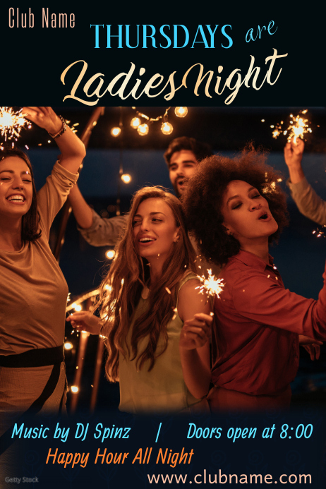 Ladies Night Poster Template | PosterMyWall