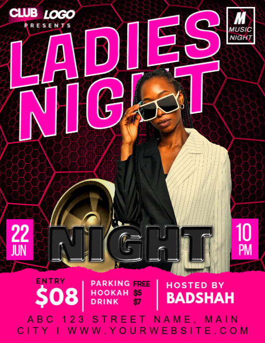 Modèle ladies night sexy club party template | PosterMyWall