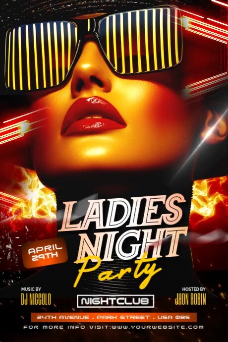 ladies night video ads flyer Template | PosterMyWall