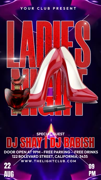 Copy of Ladies Night Video | PosterMyWall