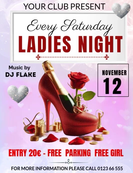 Plantilla de Ladies nightclub flyer | PosterMyWall