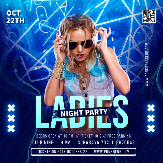 Plantilla de Ladies Party Ads | PosterMyWall