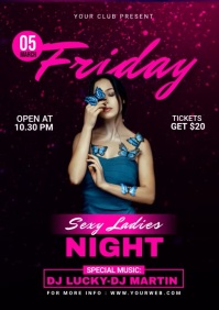 ladies Night hangover party flyer Template | PosterMyWall