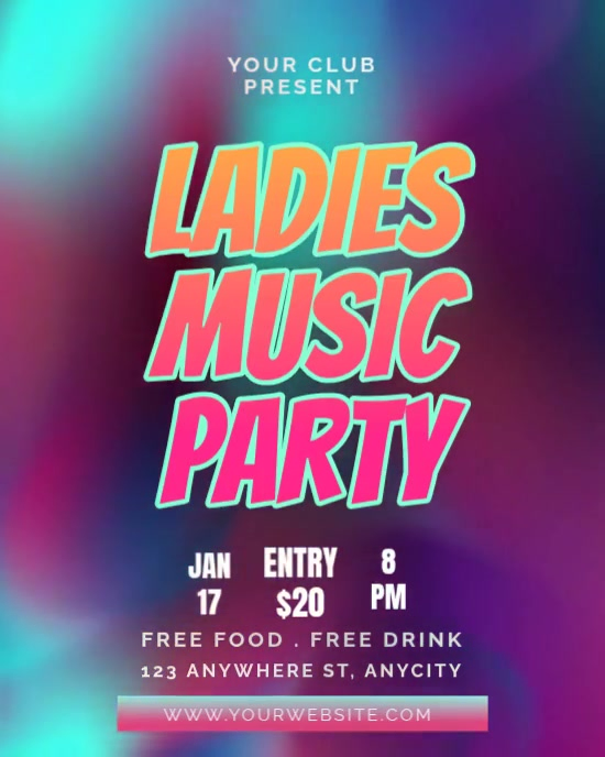 Ladies party Template | PosterMyWall