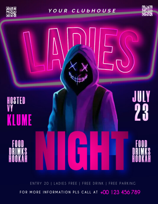 ladies party flyers Template | PosterMyWall