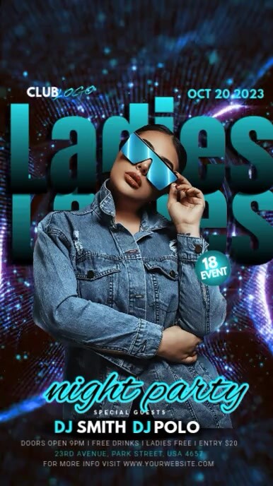 ladies Party Video Template | PosterMyWall