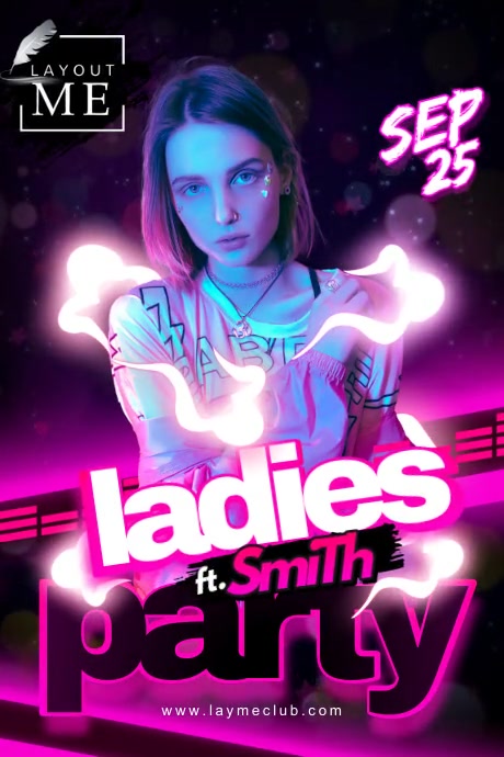 Ladies Party Video Template | PosterMyWall