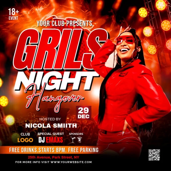 Ladies Saturday Night Party Flyer Template | PosterMyWall