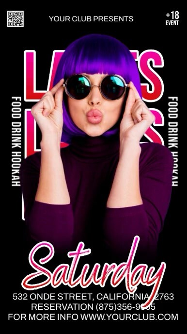 Ladies Saturday Party Video Template | PosterMyWall