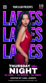 Ladies Saturday Party Video Template | PosterMyWall