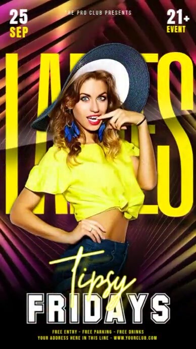 Ladies Tipsy Night Template | PosterMyWall