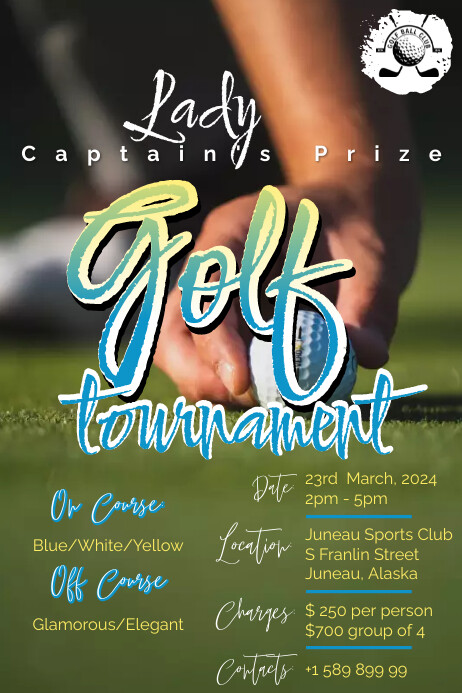 Lady Captain's Prize Golf Tournament Invite Template | PosterMyWall