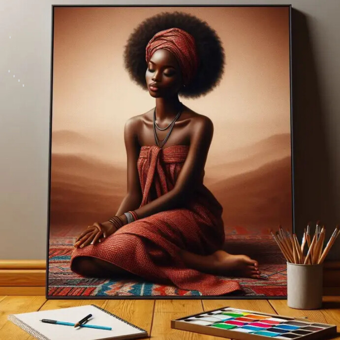 Copy of Lady portrait | PosterMyWall