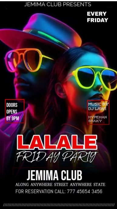 Lalale Friday Template | PosterMyWall