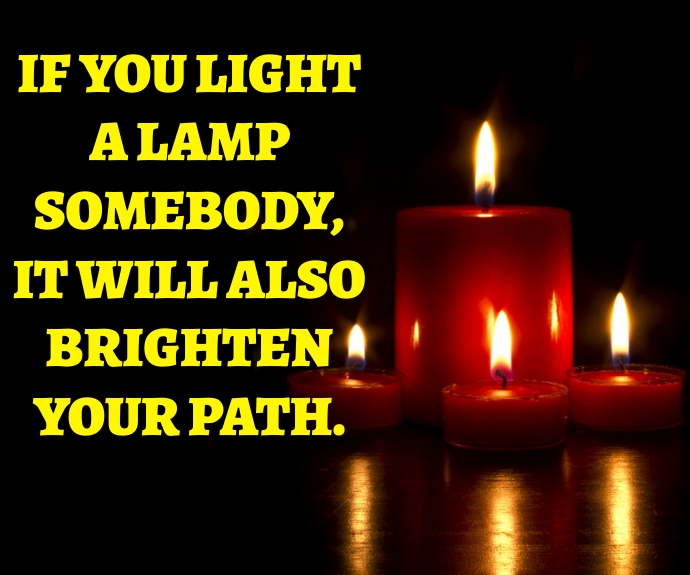 LAMP AND BRIGHTEN QUOTE TEMPLATE | PosterMyWall