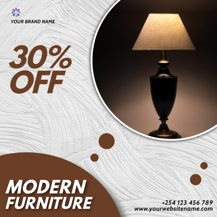 lamp stand modern furniture sale template | PosterMyWall