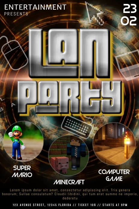 Copy of Lan Party Flyer Template (2) | PosterMyWall
