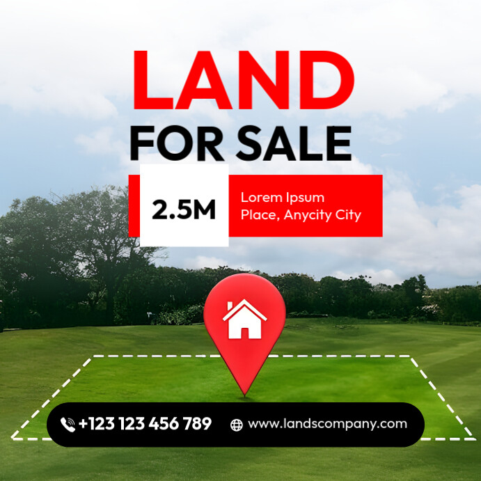 Land for sale poster Template | PosterMyWall