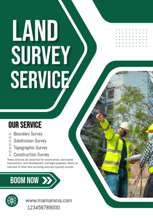 Copy of land survey | PosterMyWall