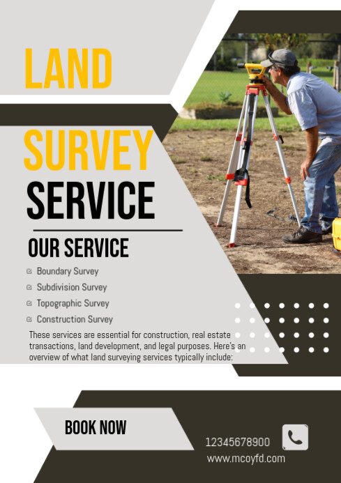 land survey service Template | PosterMyWall