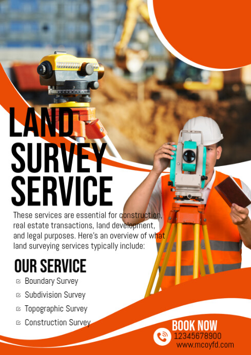 land survey service Template | PosterMyWall