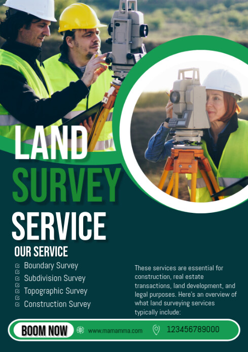 land survey service Template | PosterMyWall